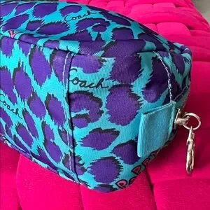 Coach | Bags | Coach Poppy Ocelot Cosmetic Bageuc | Poshmark